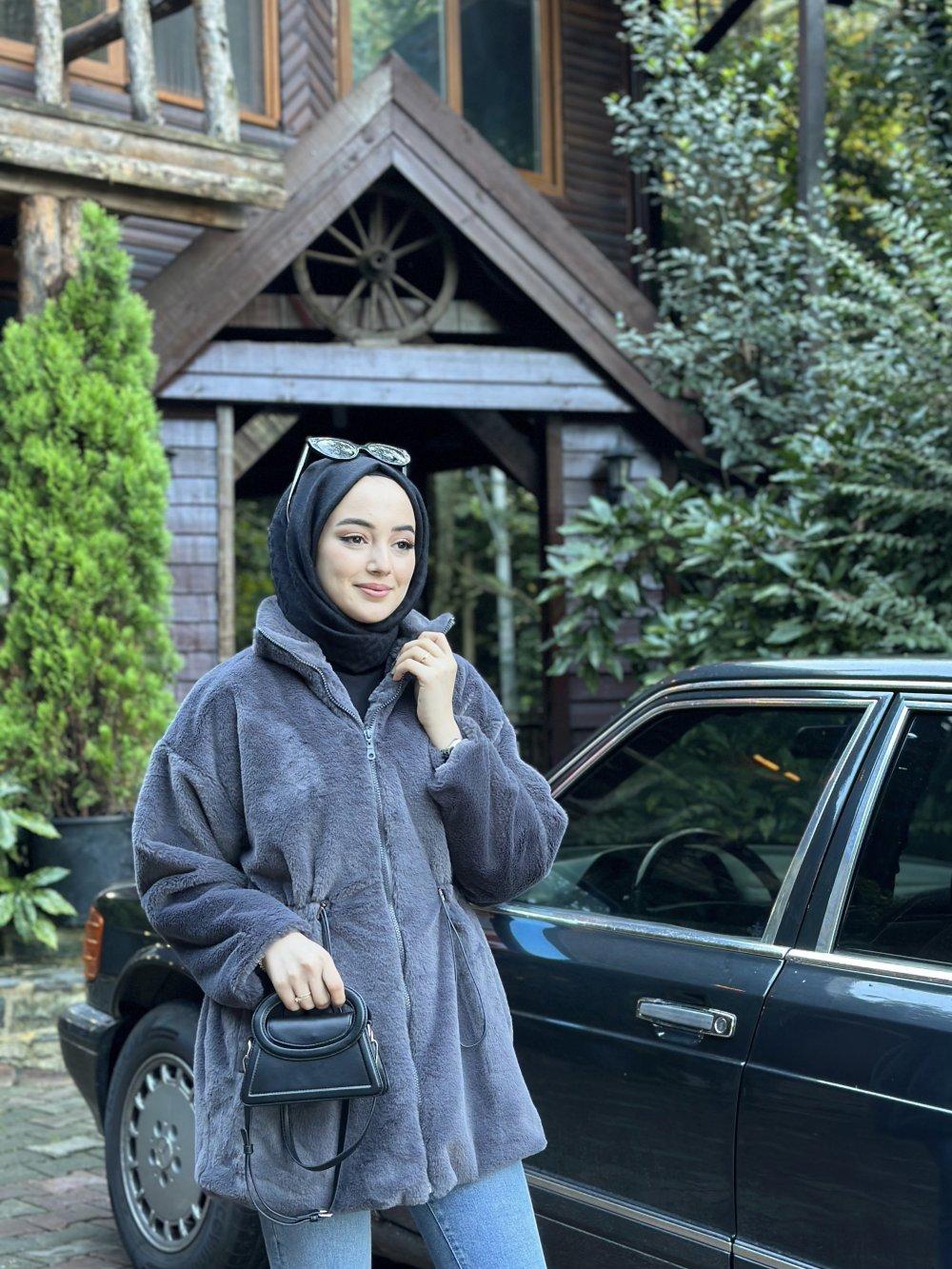 Bbc Louran Peluş Hırka - Antrasit Modelleri En Uygun Fiyatlarla